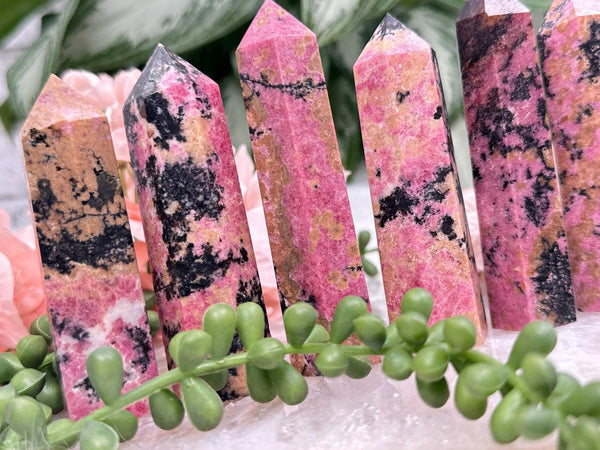 Unique Colored Rhodonite Points For Sale - Choose Exact! – Contempo Crystals
