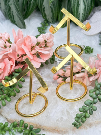 Metal Crystal Heart Stands - Gold, Silver or Black – Contempo Crystals