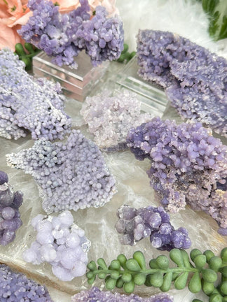 Purple Grape Agate Botryoidal Crystal Clusters – Contempo Crystals