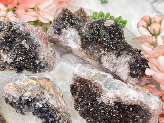 Goethite Quartz Clusters - With Hematite & Calcite – Contempo Crystals