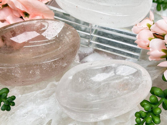 Small Clear Quartz & Smoky Quartz Ring Dishes – Contempo Crystals