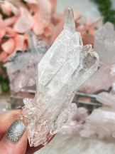 Tabular Pink Colombian Quartz Clusters For Sale – Contempo Crystals