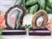 Uruguayan Geode Slice Displays in Custom Wood Stands – Contempo Crystals