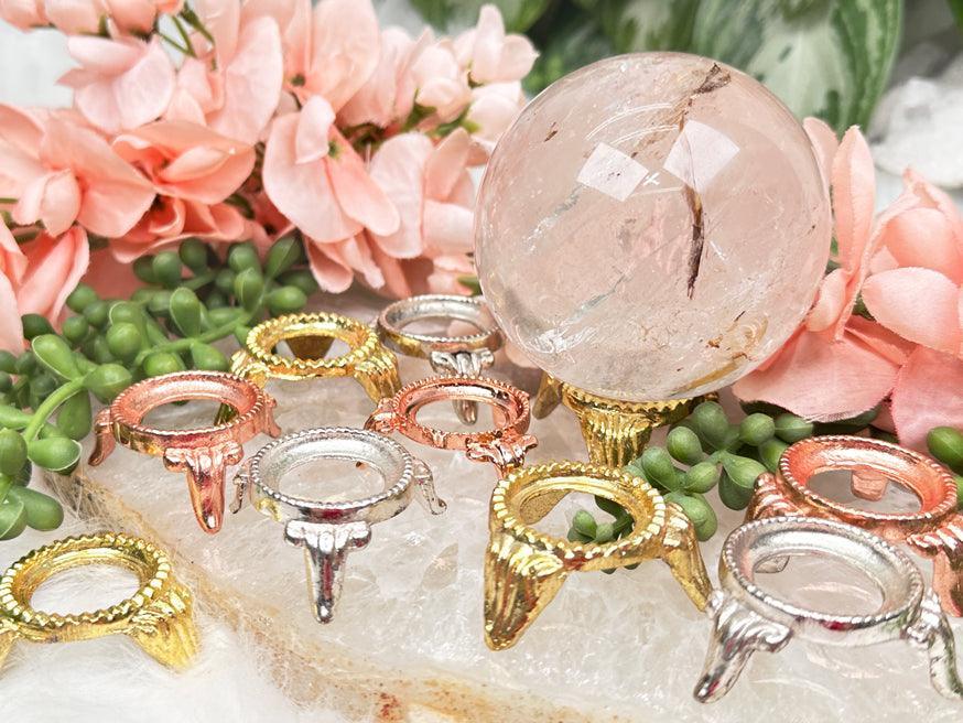 Decorative Metal Sphere Stands - Gold, Silver or Rose Gold – Contempo ...