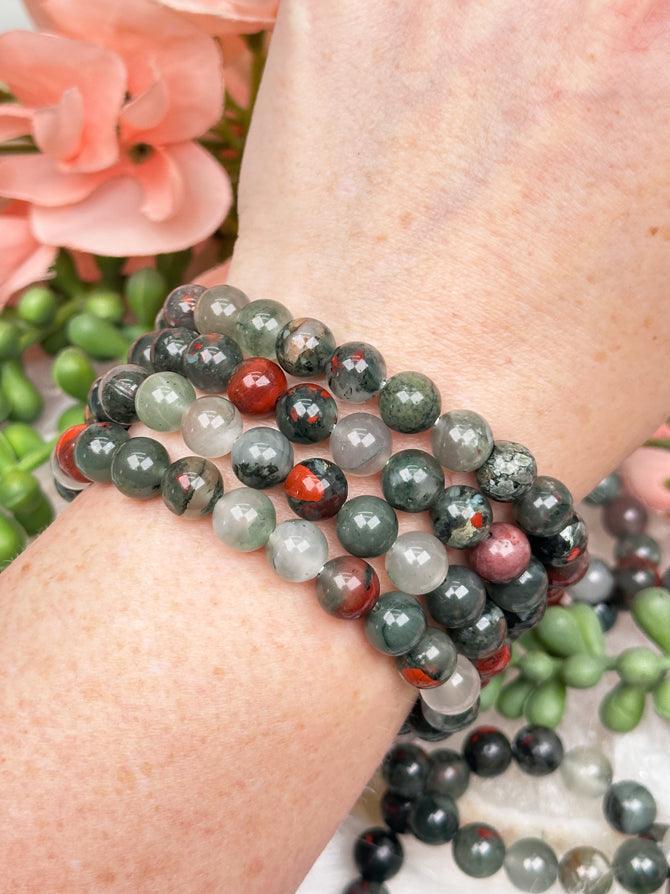 African Bloodstone Bracelets For Sale – Contempo Crystals