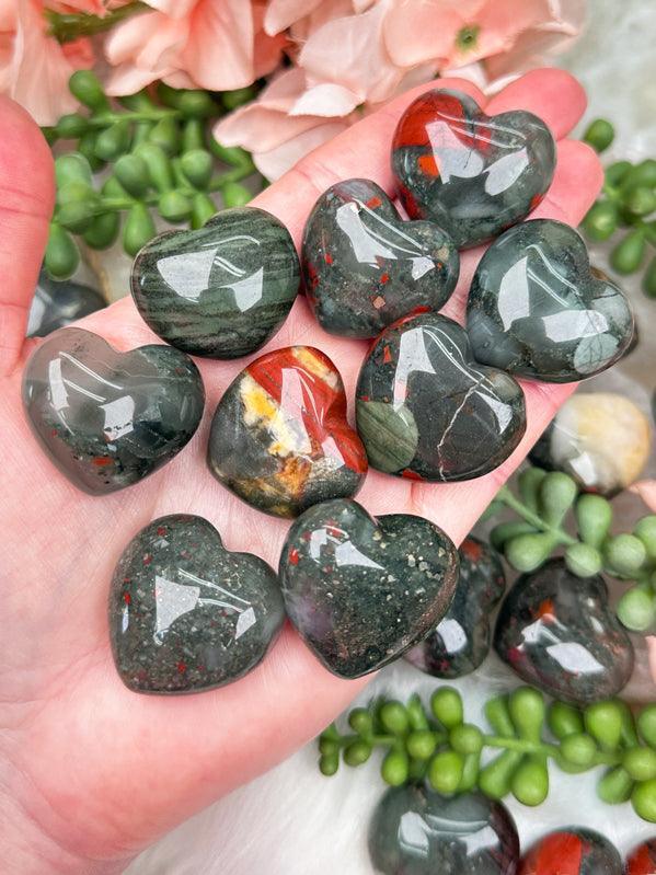 African Bloodstone Heart Crystals For Sale – Contempo Crystals
