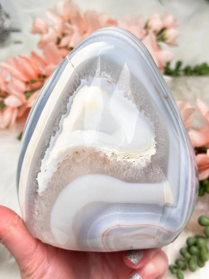 Standing Banded And Orca Agate Freeforms For Sale