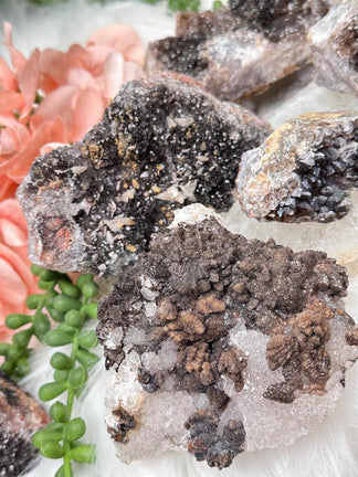 Goethite Quartz Clusters - With Hematite & Calcite – Contempo Crystals