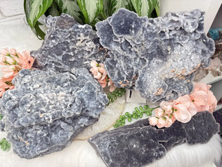 Large Druzy Chalcedony Crystal Clusters for Sale – Contempo Crystals