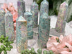 UV Ruby Fuchsite Obelisk Points For Sale – Contempo Crystals