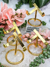 Metal Crystal Heart Stands - Gold, Silver or Black – Contempo Crystals