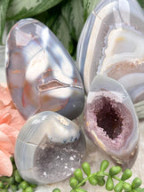 Standing Banded And Orca Agate Freeforms For Sale – Contempo Crystals