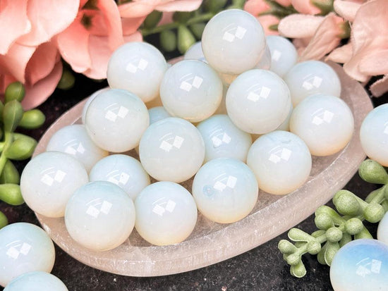 Small White Opalite Spheres For Sale – Contempo Crystals