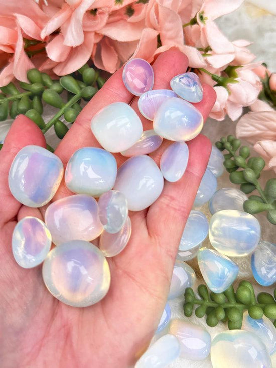 Small White Opalite Tumble Stones For Sale – Contempo Crystals