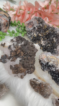 Goethite Quartz Clusters - With Hematite & Calcite – Contempo Crystals