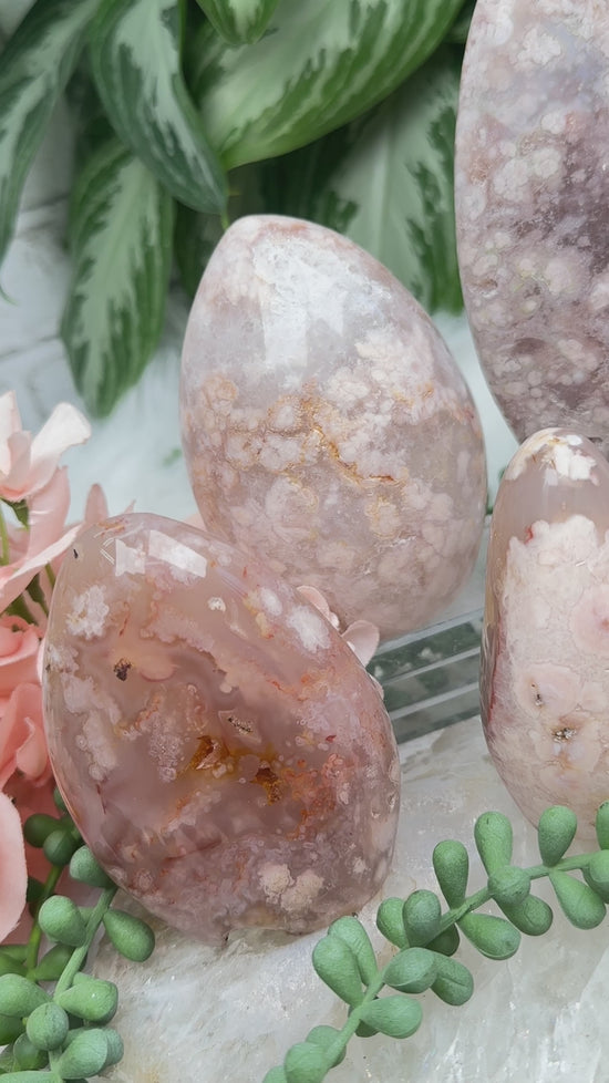 Flower Agate Freeforms - Standing Flower Agate Stones – Contempo Crystals