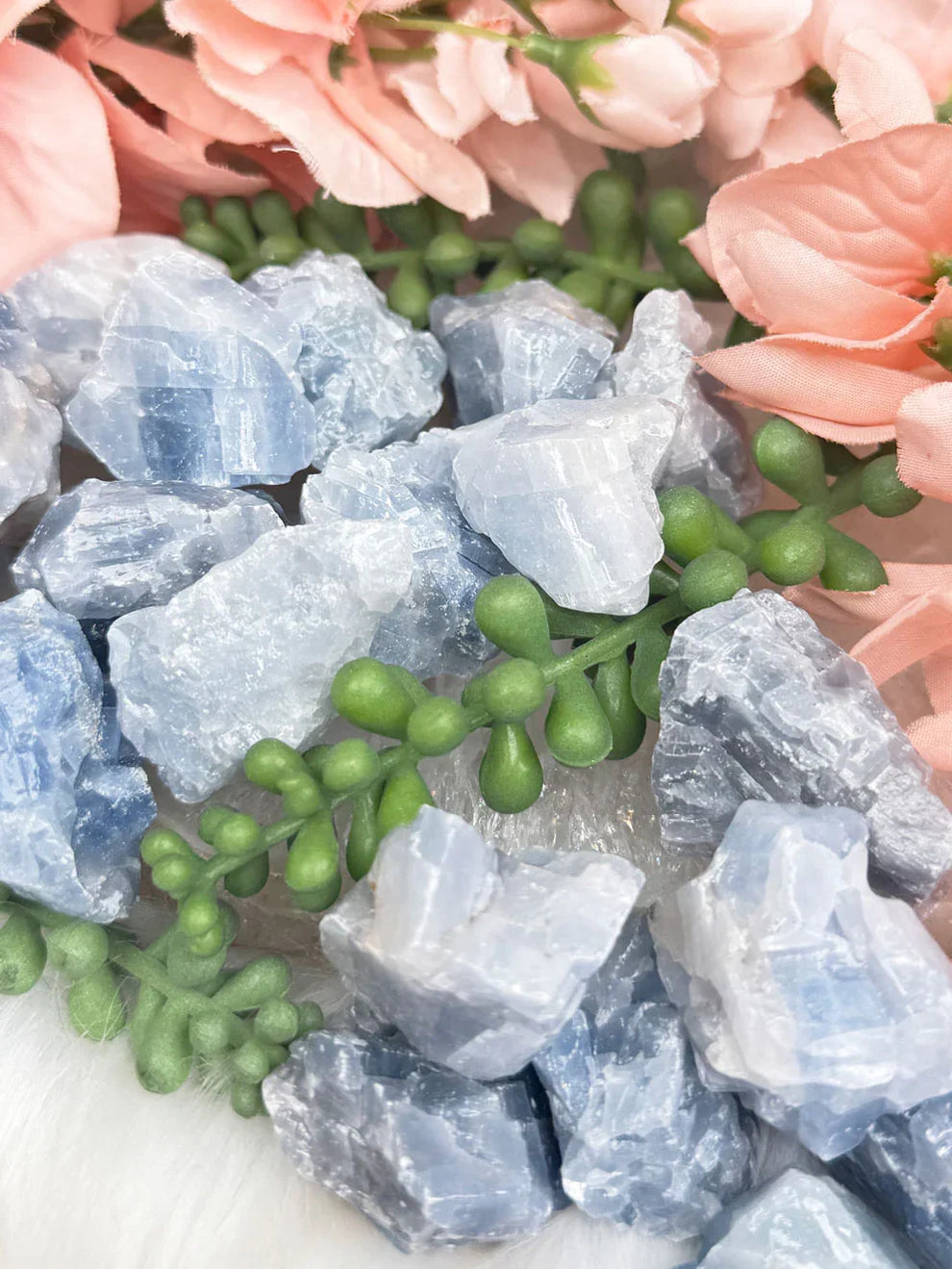 Raw Blue Calcite Chunks From Mexico For Sale – Contempo Crystals
