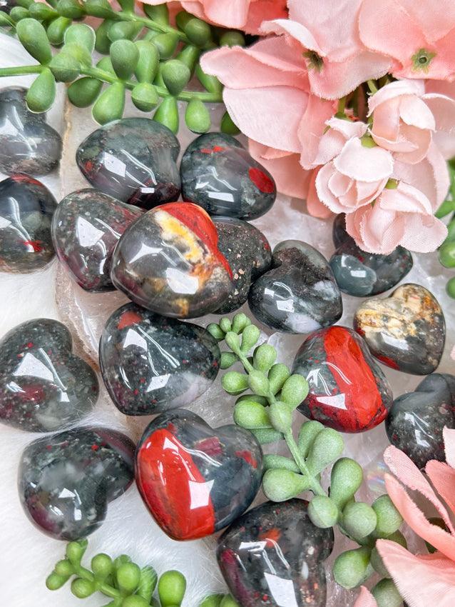 African Bloodstone Heart Crystals For Sale – Contempo Crystals