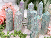 UV Ruby Fuchsite Obelisk Points For Sale – Contempo Crystals