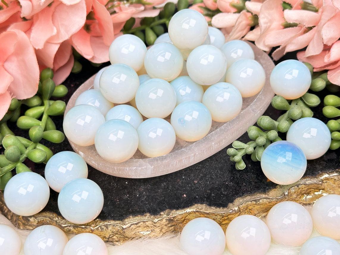 Small White Opalite Spheres For Sale – Contempo Crystals