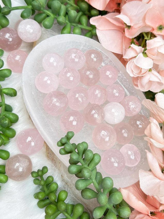 Light Pink Mini Rose Quartz Spheres – Contempo Crystals