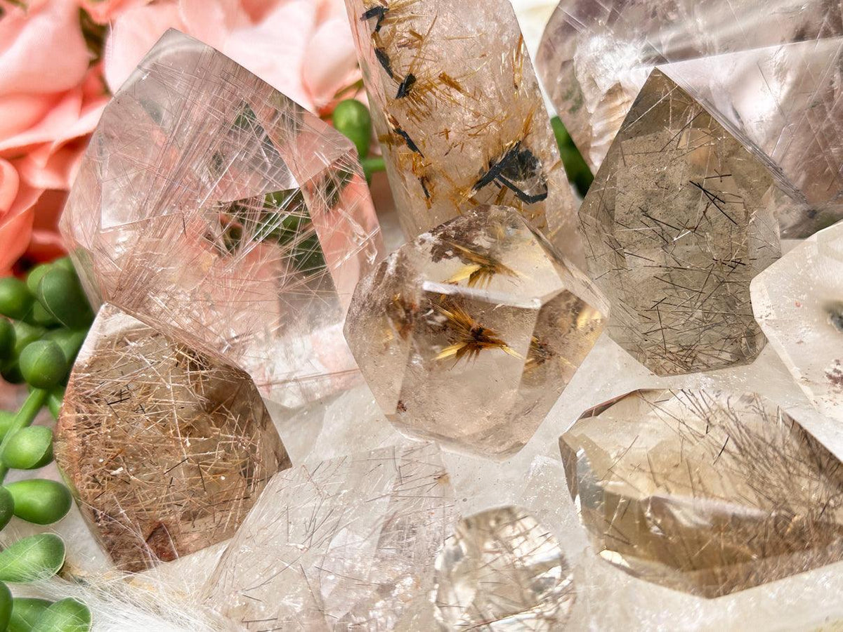 Rutile Quartz - Points, Freeforms, and More For Sale!