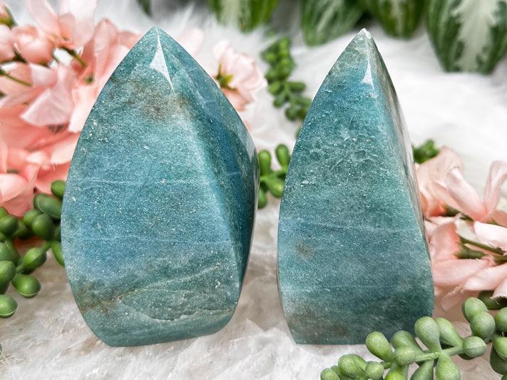 Teal Aventurine Flame - Green Blue Coloring – Contempo Crystals
