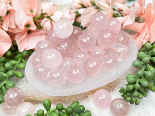 Light Pink Mini Rose Quartz Spheres – Contempo Crystals
