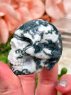 Carved Moss Agate Skull Crystals - Choose Exact! – Contempo Crystals