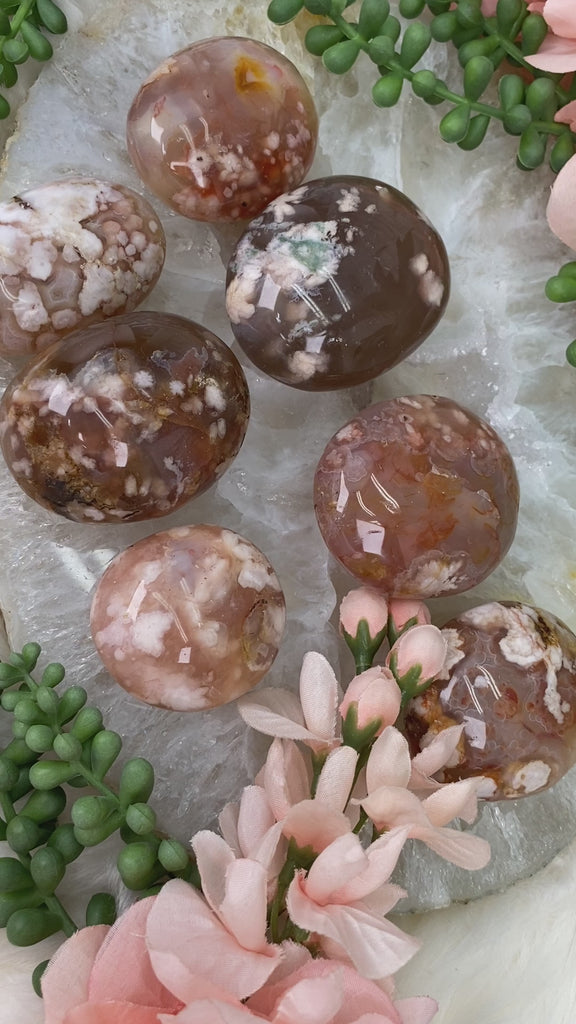 Flower Agate Palm Stone Crystals for Sale – Contempo Crystals