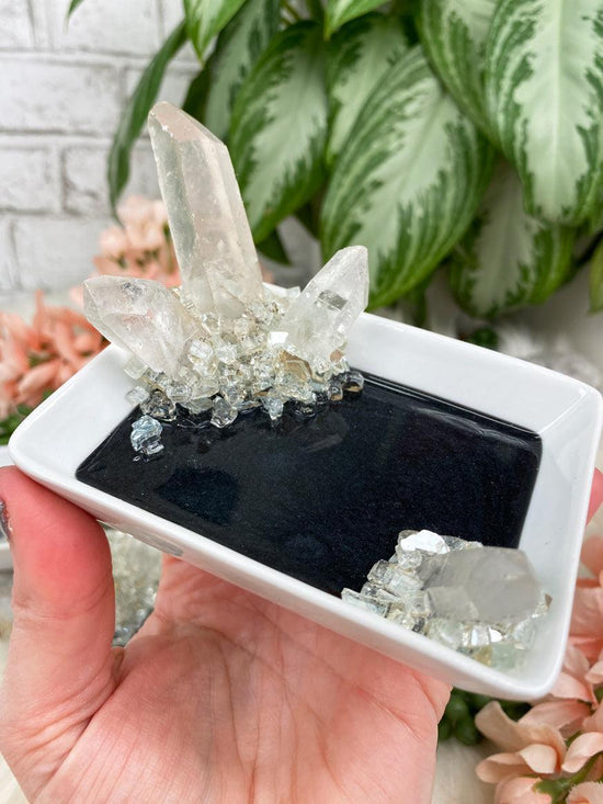 Geode Quartz Ceramic Ring Dishes - Cute Crystal Home Decor – Contempo ...