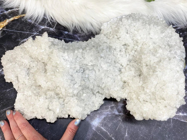 XL White Calcite Cluster Statement Crystal from Pakistan – Contempo ...