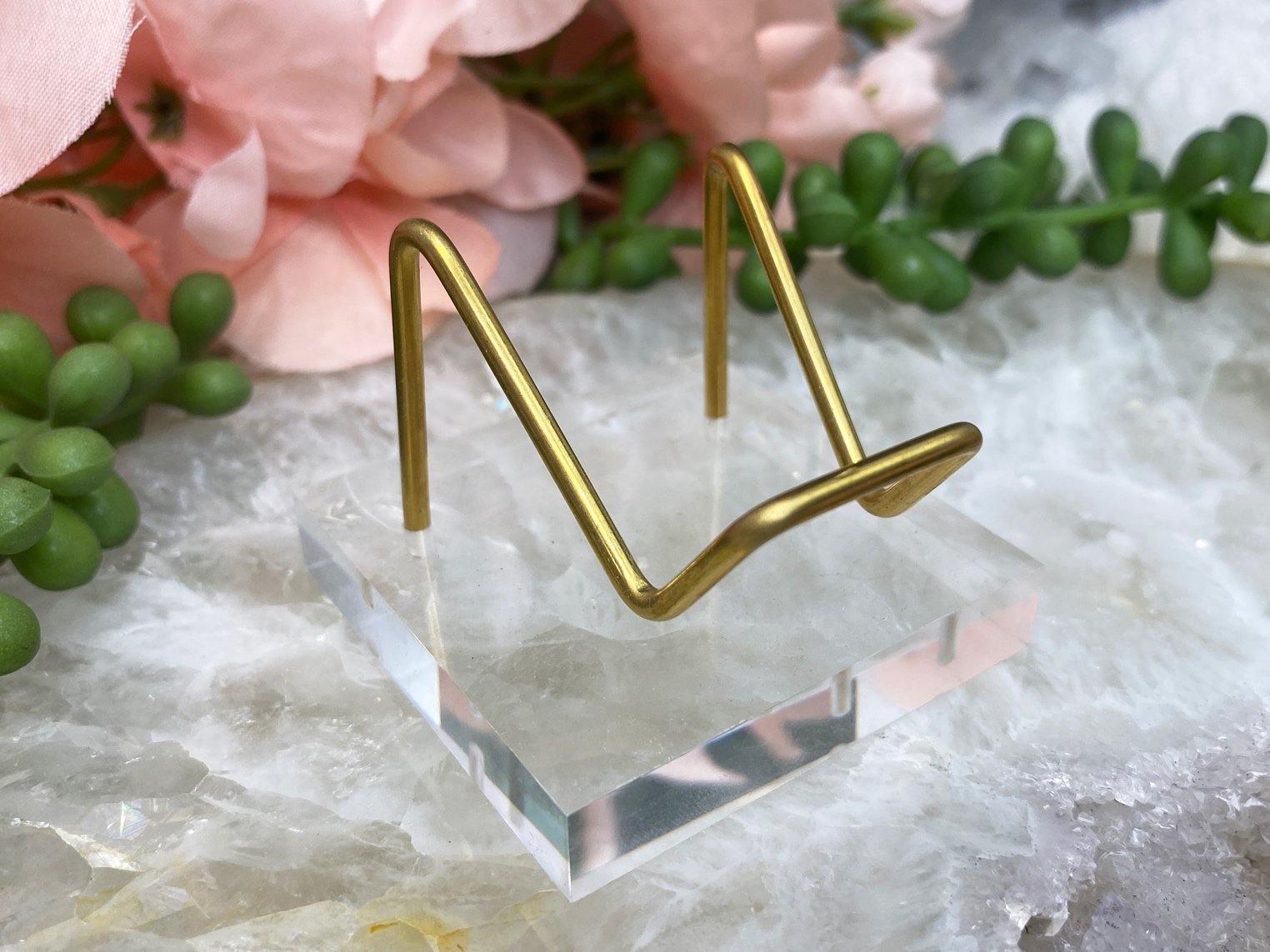 Acrylic Metal Specimen Stand - Gold or Silver – Contempo Crystals