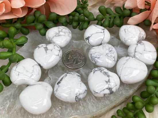 Howlite Hearts for Sale - Great for Gridding or Worry Stone – Contempo ...