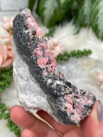 Chinese Rhodochrosite - Raw Pink Rhodochrosite With Pyrite – Contempo ...