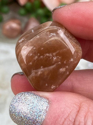 Pink Moonstone Sunstone Tumbles for Sale - Choose Exact! – Contempo ...