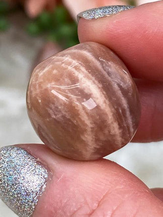 Pink Moonstone Sunstone Tumbles for Sale - Choose Exact! – Contempo ...