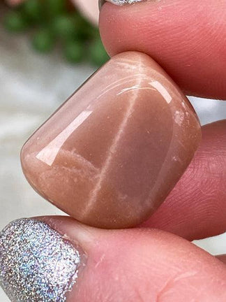 Pink Moonstone Sunstone Tumbles for Sale - Choose Exact! – Contempo ...