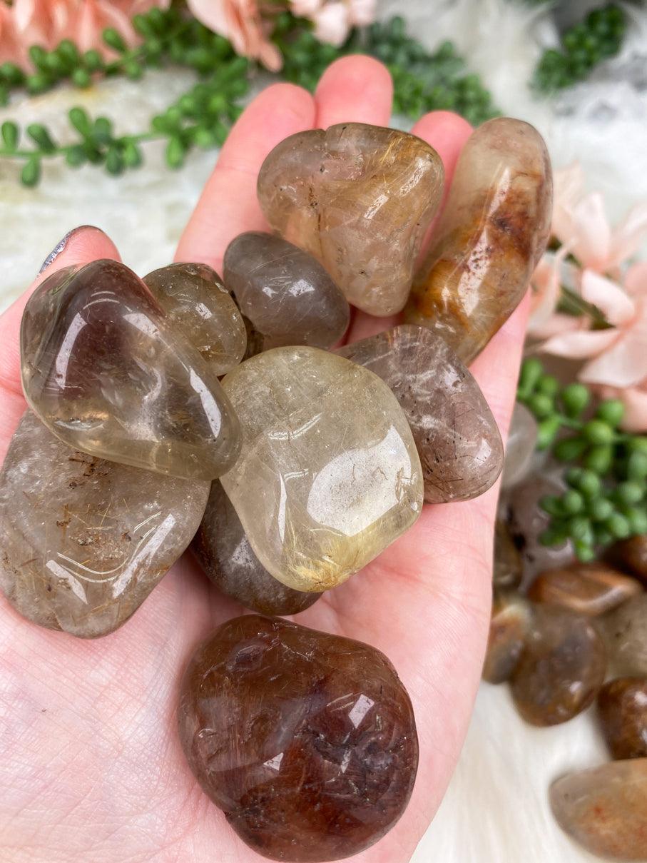 Tumbled Rutilated Quartz for Sale – Contempo Crystals