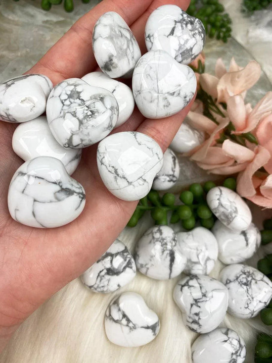 Howlite Hearts for Sale - Great for Gridding or Worry Stone – Contempo ...
