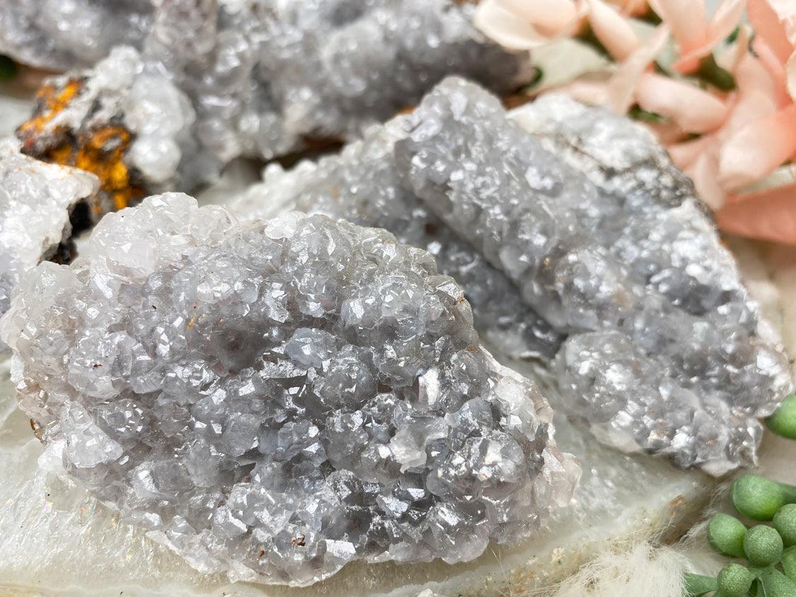 Bubble Gray Calcite Clusters from Mexico - Choose Exact!