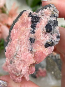 Chinese Rhodochrosite - Raw Pink Rhodochrosite With Pyrite – Contempo ...