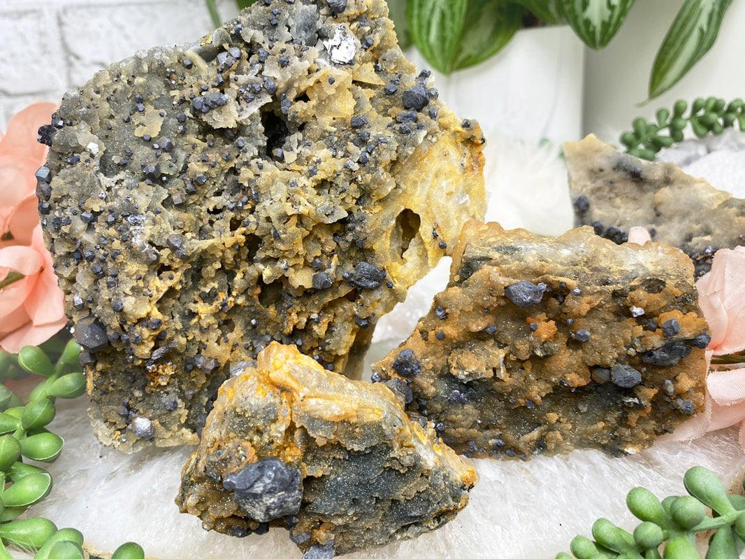 Galena Rock - Shop Galena & Learn The Galena Crystal Meaning – Contempo ...