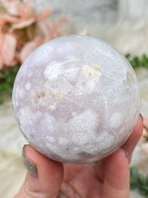 Flower Agate Spheres For Sale - Pinks, Purples, and Whites! – Contempo ...