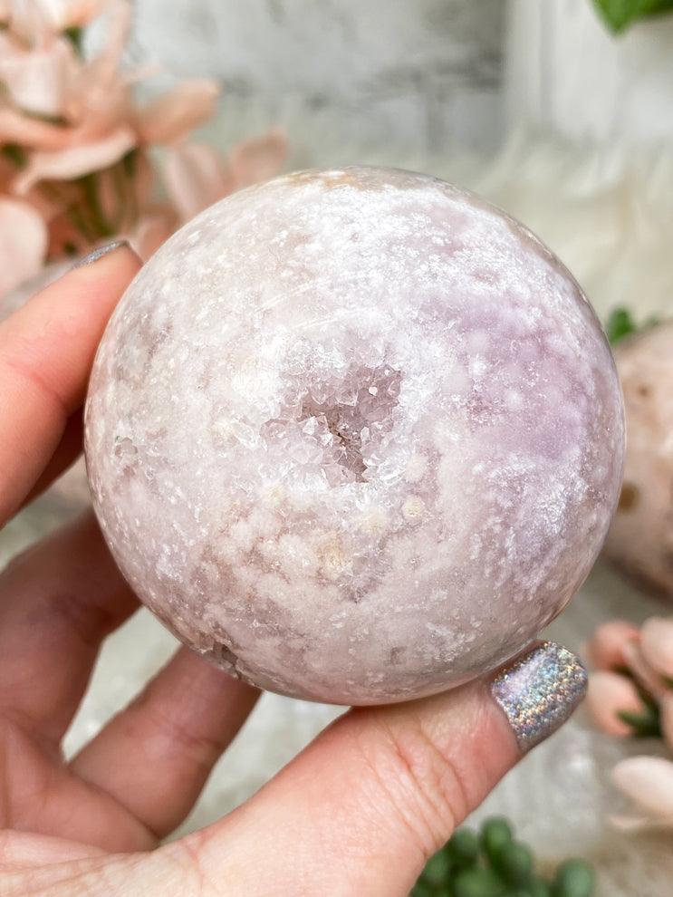 Flower Agate Spheres For Sale - Pinks, Purples, and Whites!