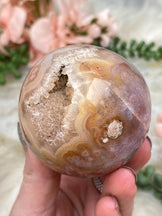 Flower Agate Spheres For Sale - Pinks, Purples, and Whites! – Contempo ...