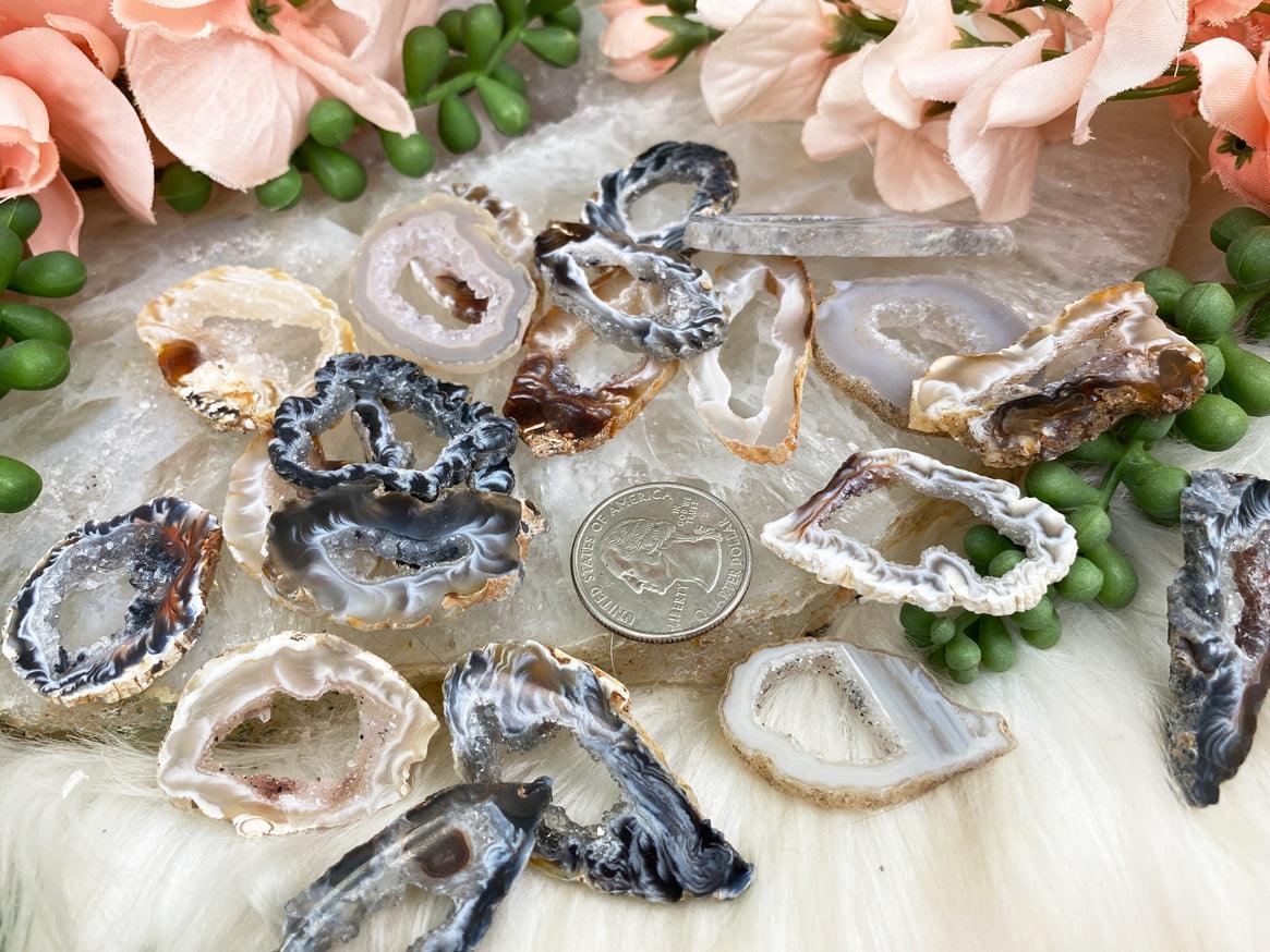 Oco Geode Mini Slices from Brazil - Great For Jewelry Making!