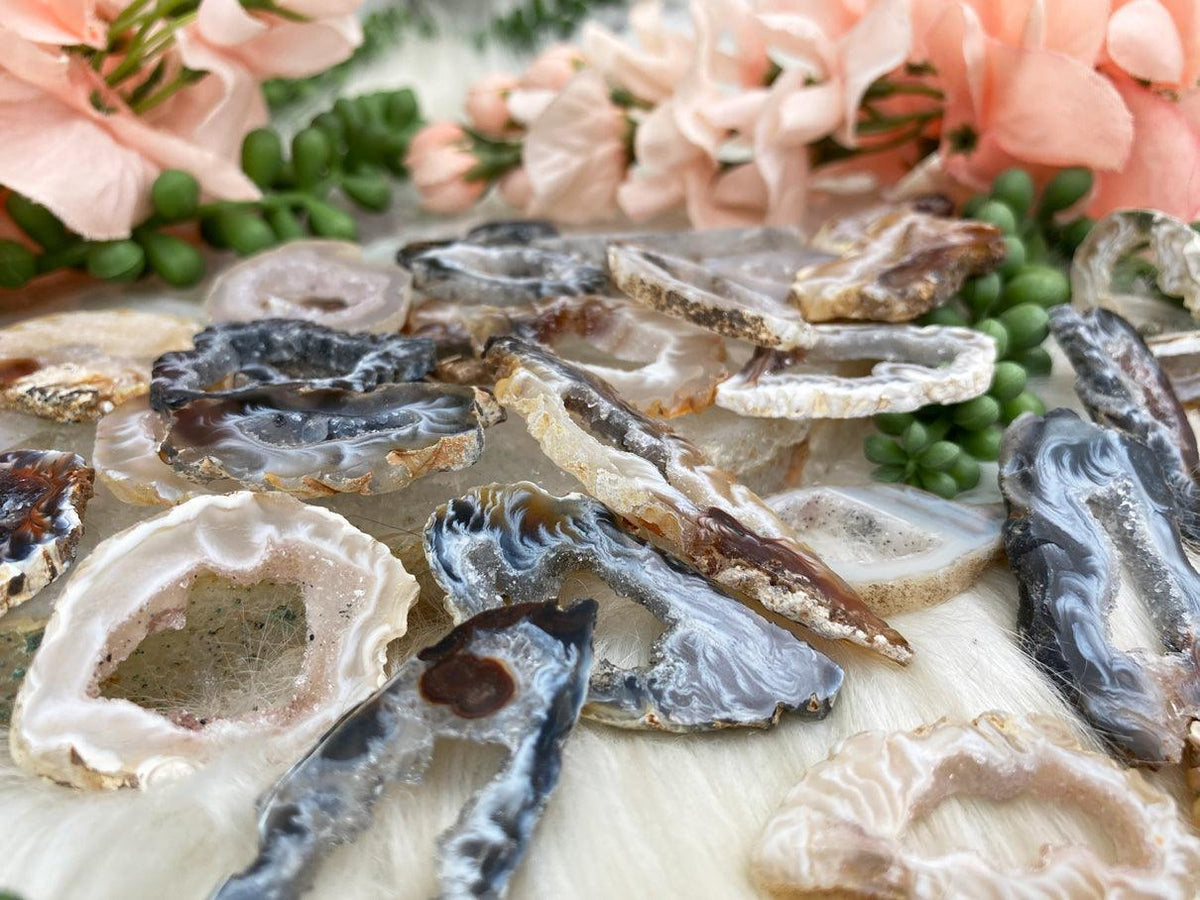 Oco Geode Mini Slices from Brazil - Great For Jewelry Making!