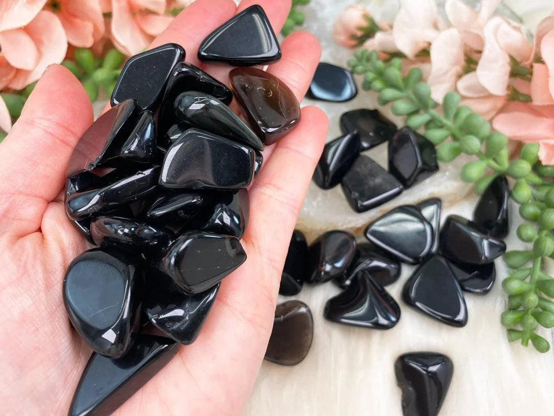 Tumbled Black Obsidian Stones For Sale – Contempo Crystals