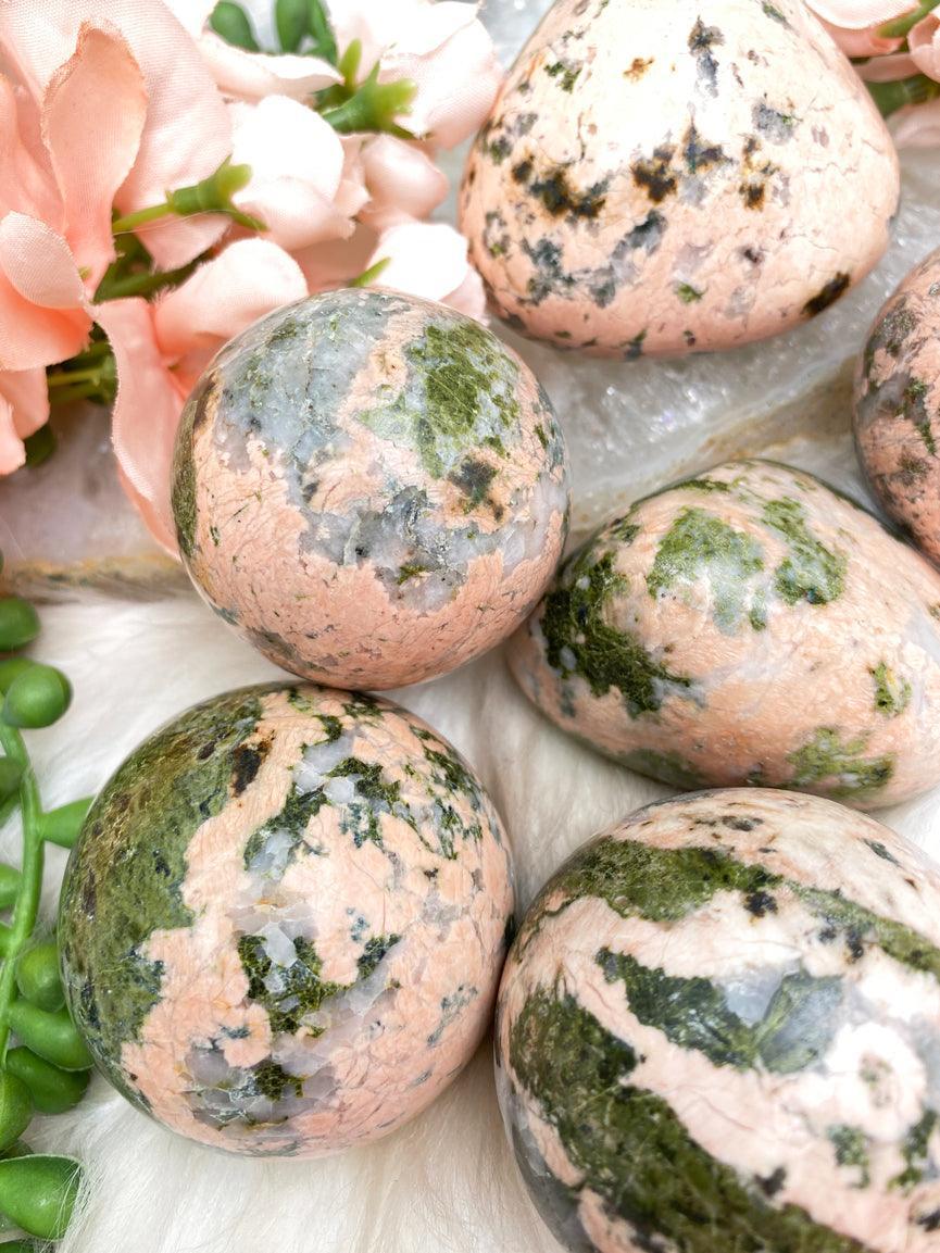 Unakite Jasper Spheres & Pieces For Sale - Choose Exact!
